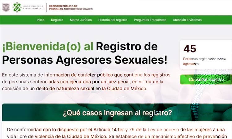 Registro Público De Agresores Sexuales Ya Opera En Cdmx Yo Influyo